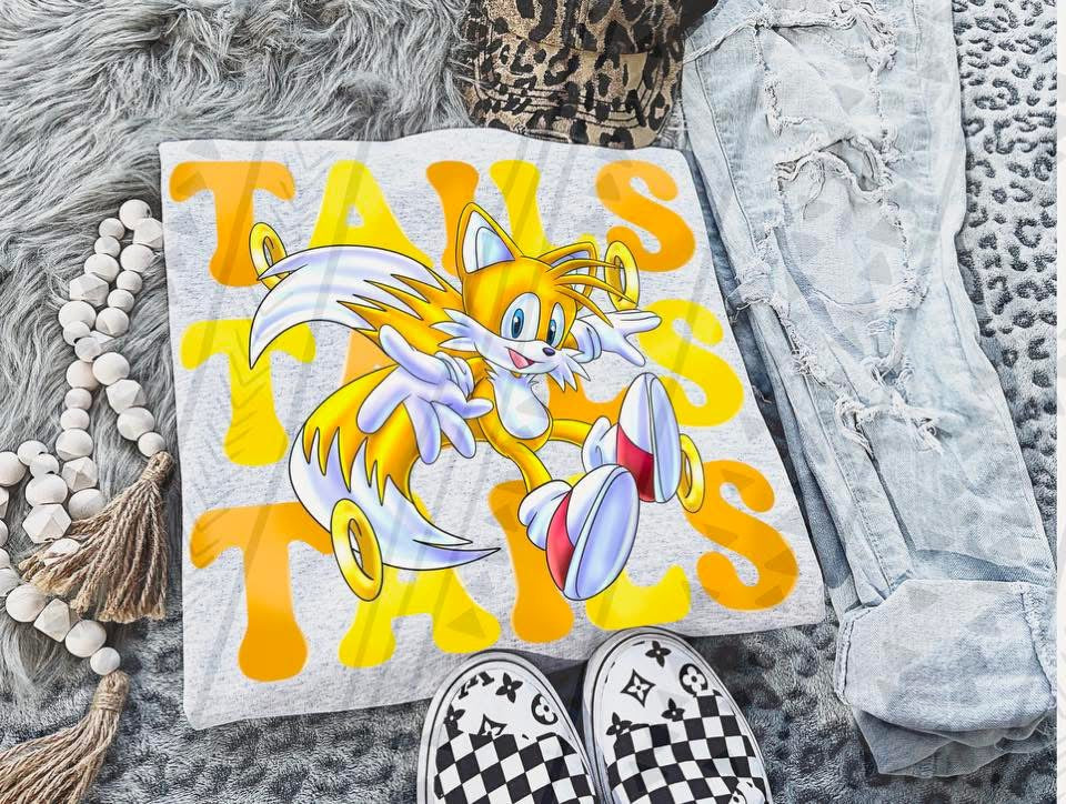 Tails Stacked DTF Transfer – Three Girls Grace
